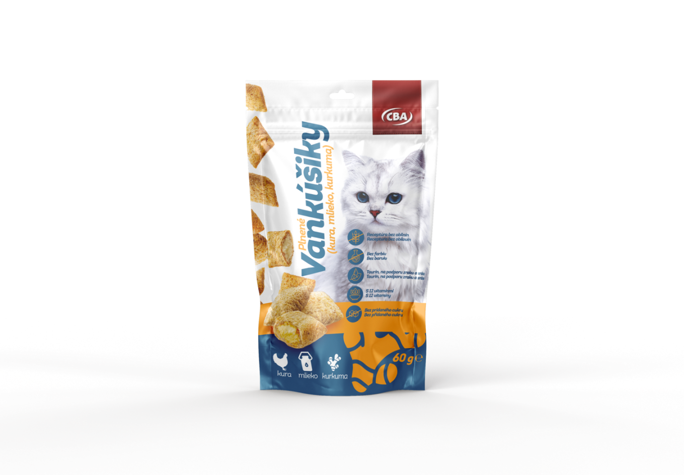 CBA plnené vankúšiky pre mačky 60g | CBA SK, a.s.